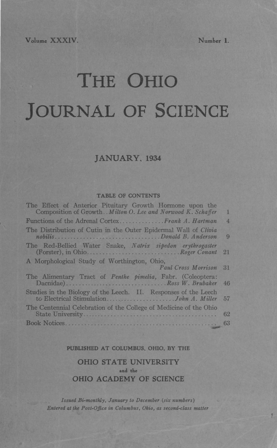 The Ohio Journal of Science – The Ohio Academy of Science